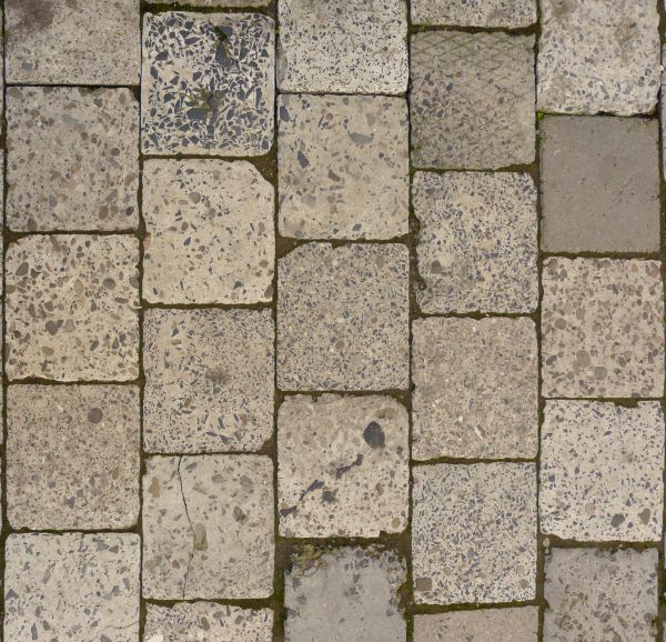 beige random tile pavement 0003 - Texturelib