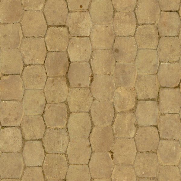 hexagonal pavement texture 0024 - Texturelib