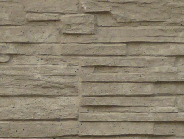 concrete fence with thin bricks 0022 - Texturelib